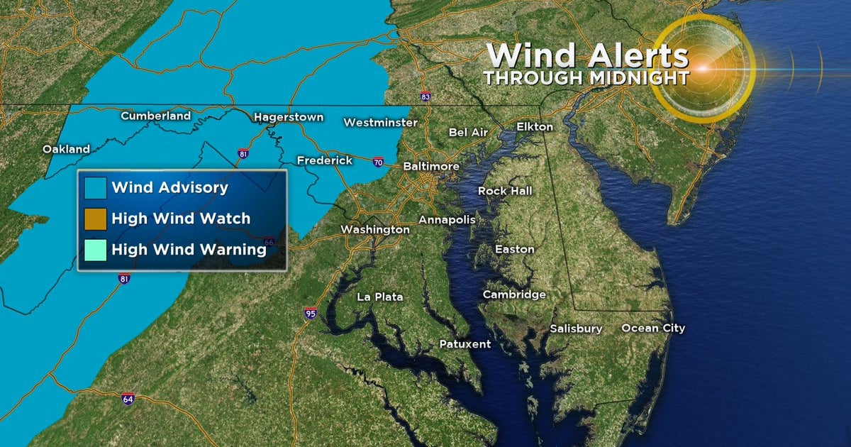 Maryland Weather: Wind Advisory Issued For Parts Of Maryland - CBS ...