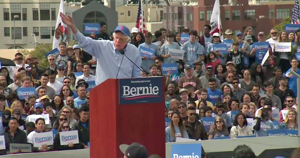 Bernie Sanders Campaign Rally Draws Thousands to Fort Mason in San ...