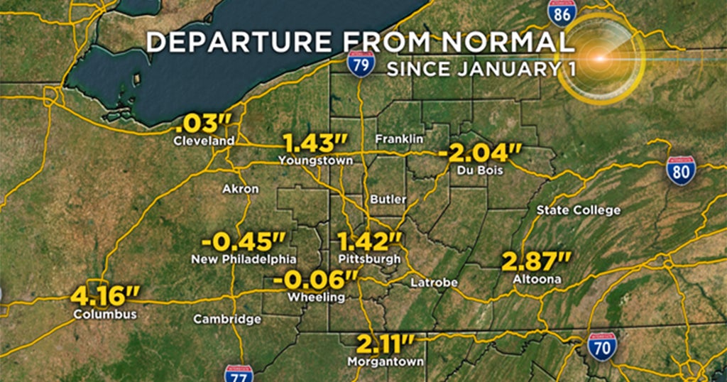 Pittsburgh Weather: Rain Chances Continue, But A Big Warm-Up Later In ...