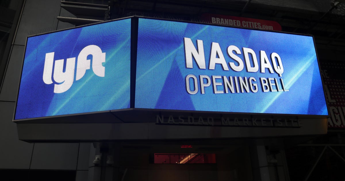 Lyft stock price drops below IPO price - CBS News