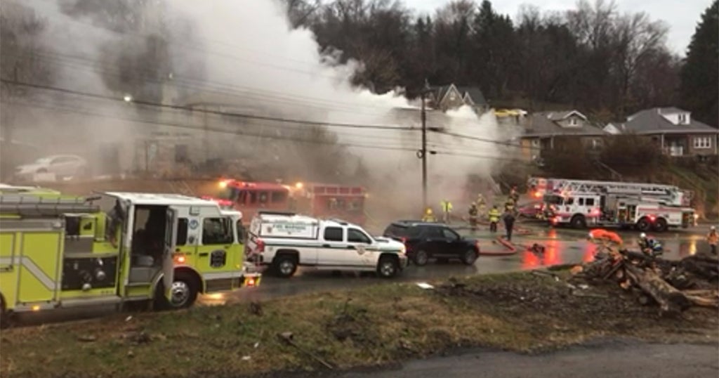 Crews Battle House Fire In Ross Twp. - CBS Pittsburgh