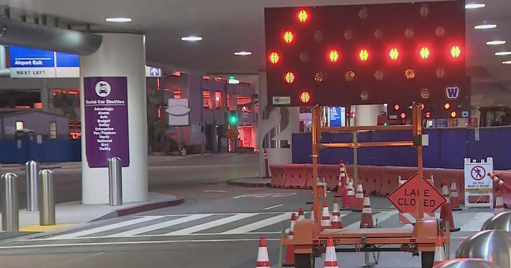 3 Inner Lanes Of LAX Lower Level Shut Down Through Mid-August - CBS Los ...