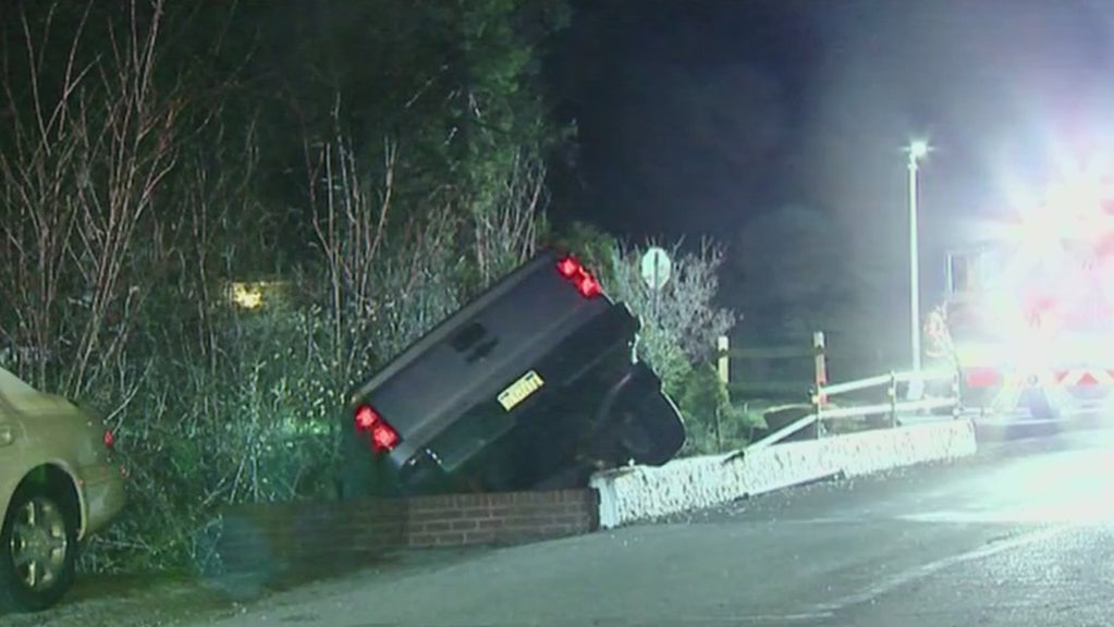 Pickup Truck Loses Control, Crashes Over Barrier In Shaler Twp. - CBS ...