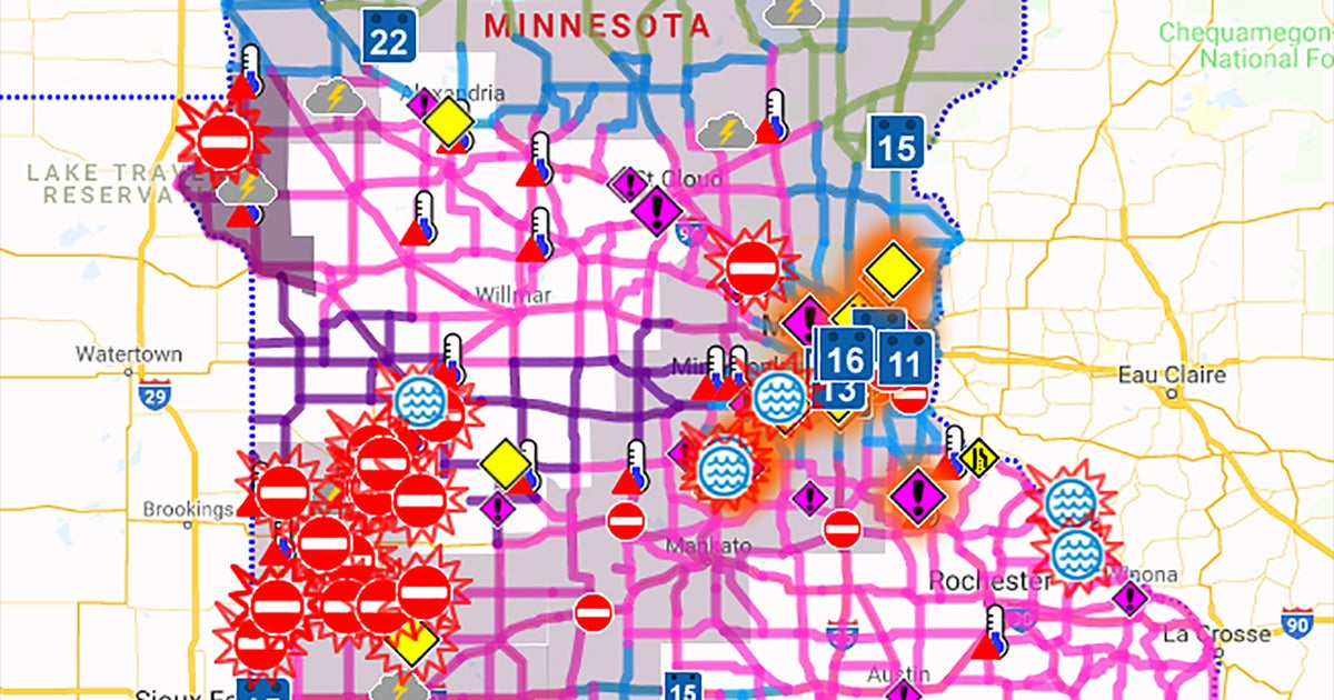 Minnesota Weather: Roads Closed Out West, Hundreds Of Downed Power ...