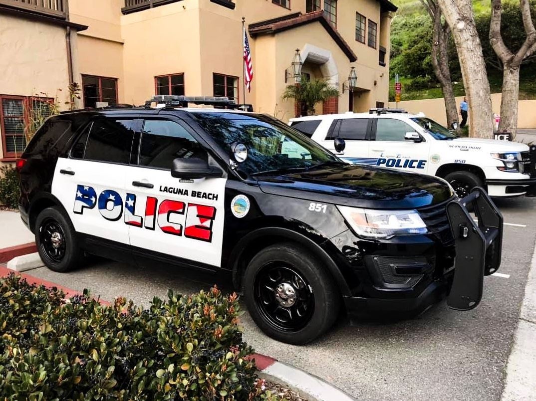 New American Flag Design On Laguna Beach Police Patrol Cars Creates ...