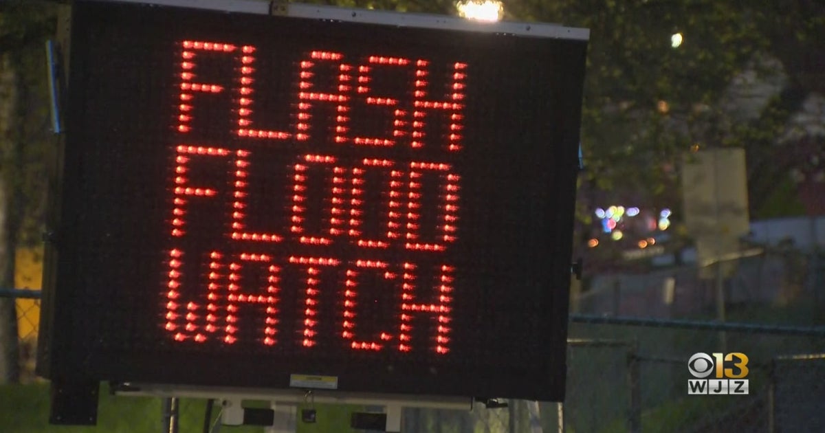 Flash Flood Watch Issued For Sunday Evening, Monday Morning - CBS Baltimore