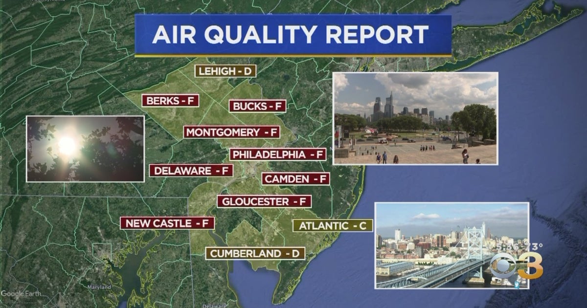 Philadelphia, Most Surrounding Counties Earn 'F' For Heavily-Polluted ...