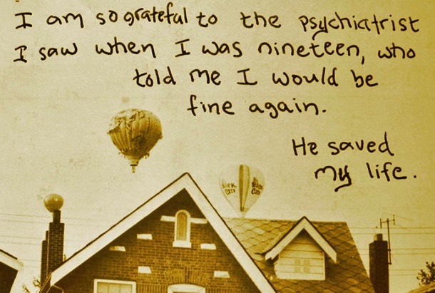 Private secrets shared via postcard