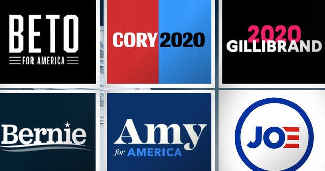 2020 presidential campaign logos get colorful - CBS News
