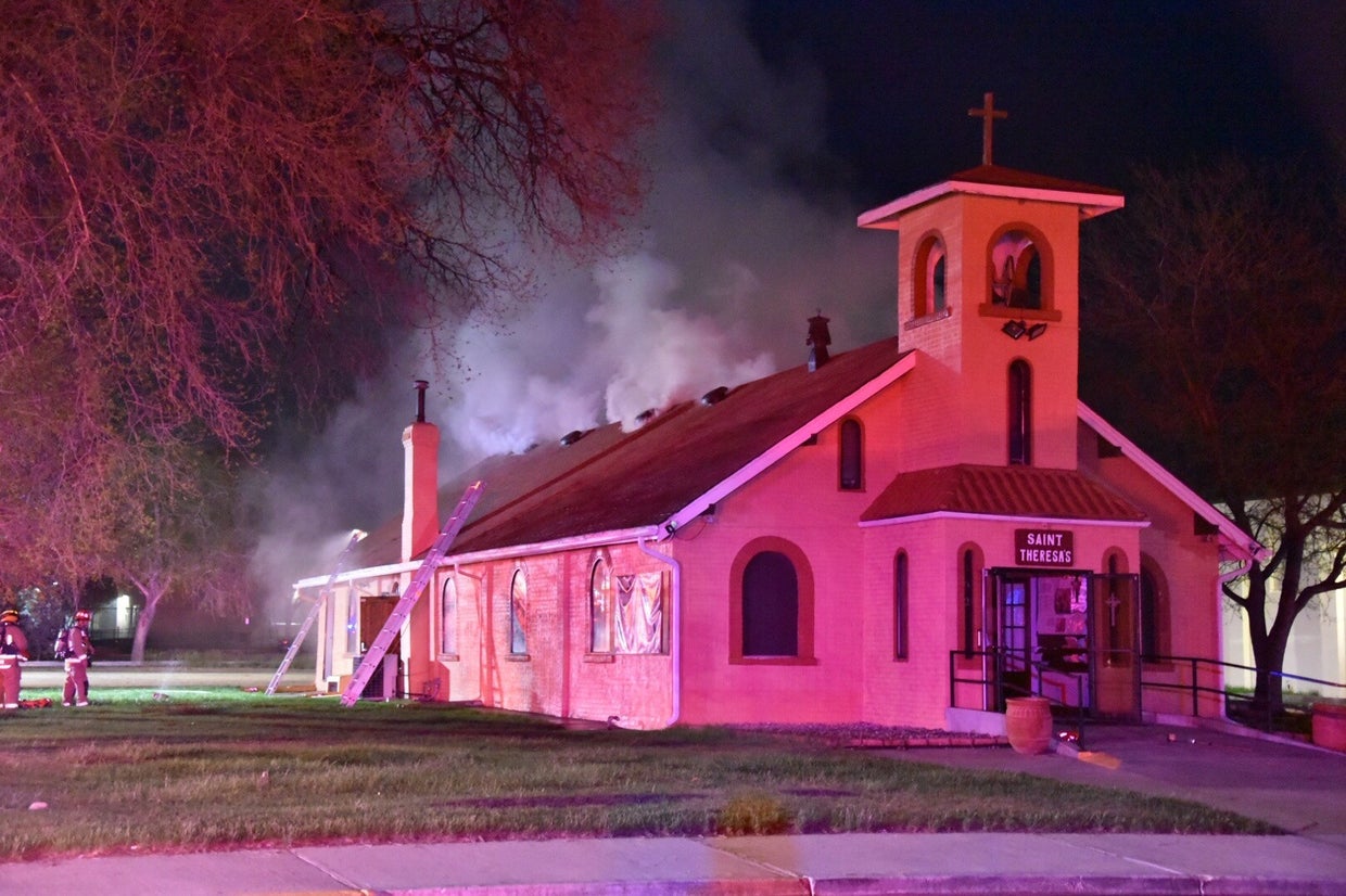 Firefighters Respond To Large Fire Which Destroyed Church - CBS Colorado