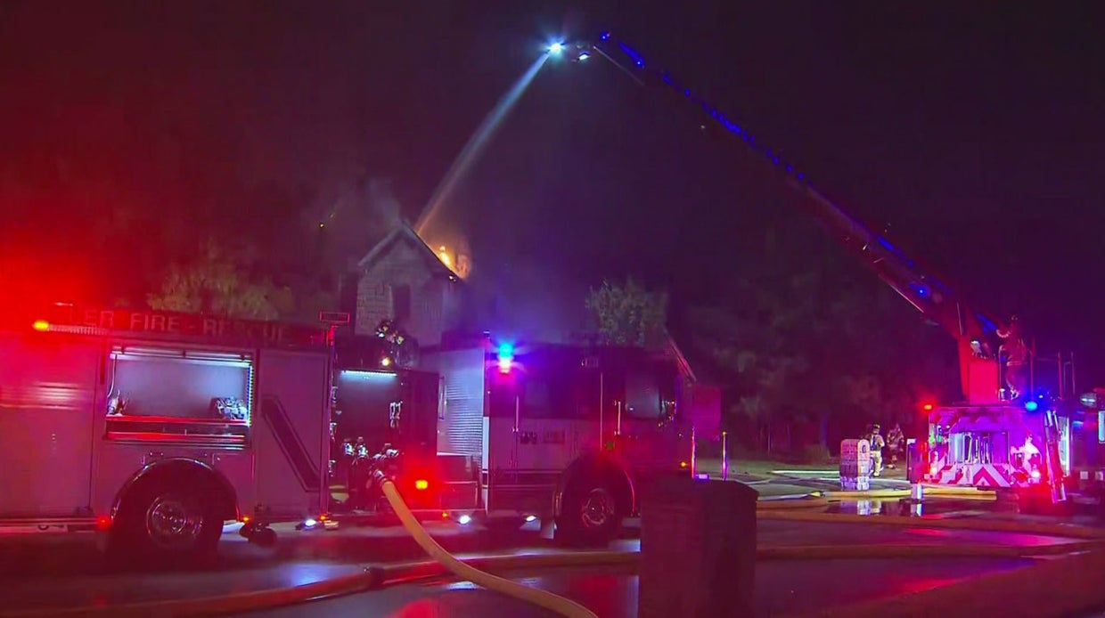 Trapped Firefighters Rescued During Possible Lightning Fire At Keller ...