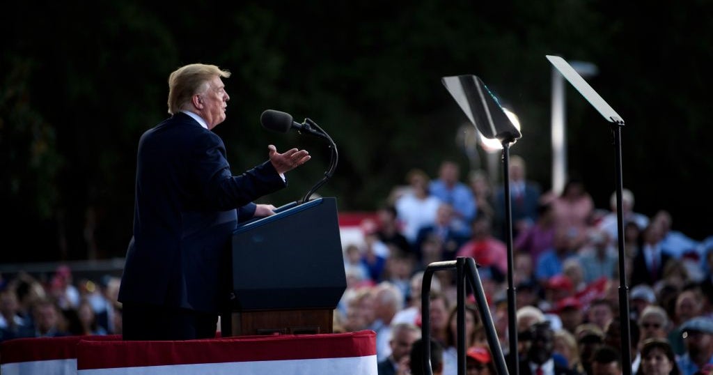 Trump Pledges Help For Panhandle At Florida Rally After Touring Storm ...