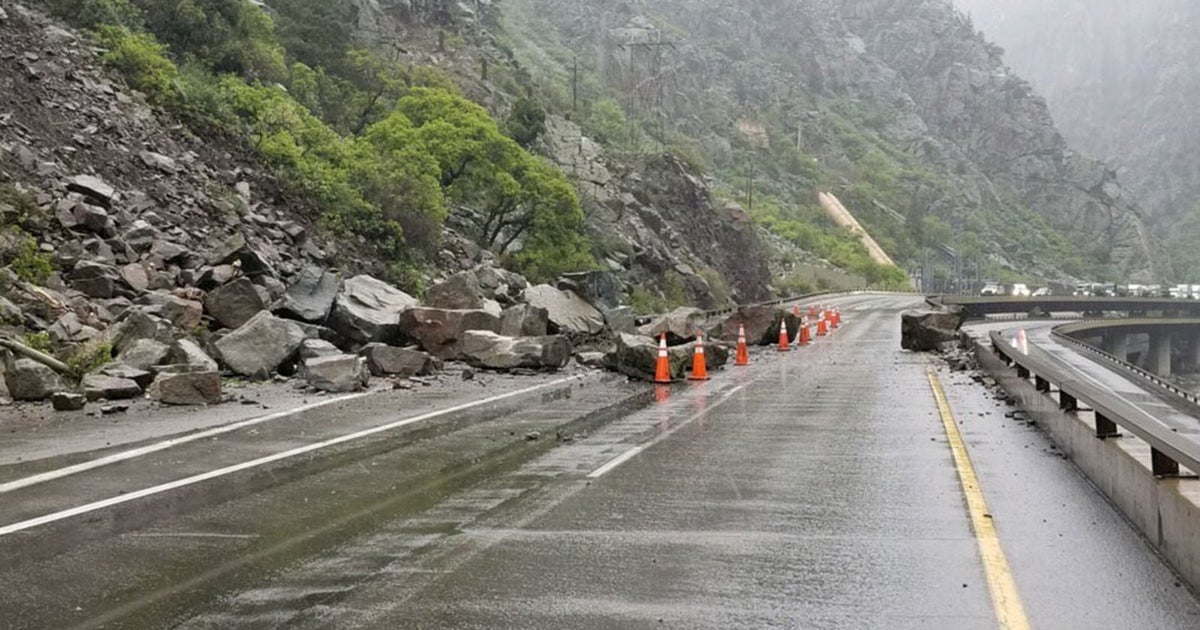 Rock Slide In Glenwood Canyon Causes Issues On Interstate 70 - CBS Colorado