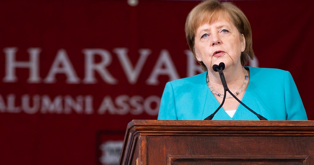 Merkel Tells Harvard Grads To Tear Down 'Walls Of Ignorance' - CBS Boston