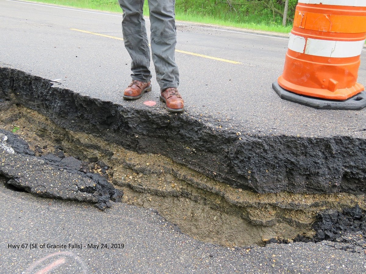 MNDOT: Expanding Fault Line Forces Parts Of Highway 67 To Close Near ...