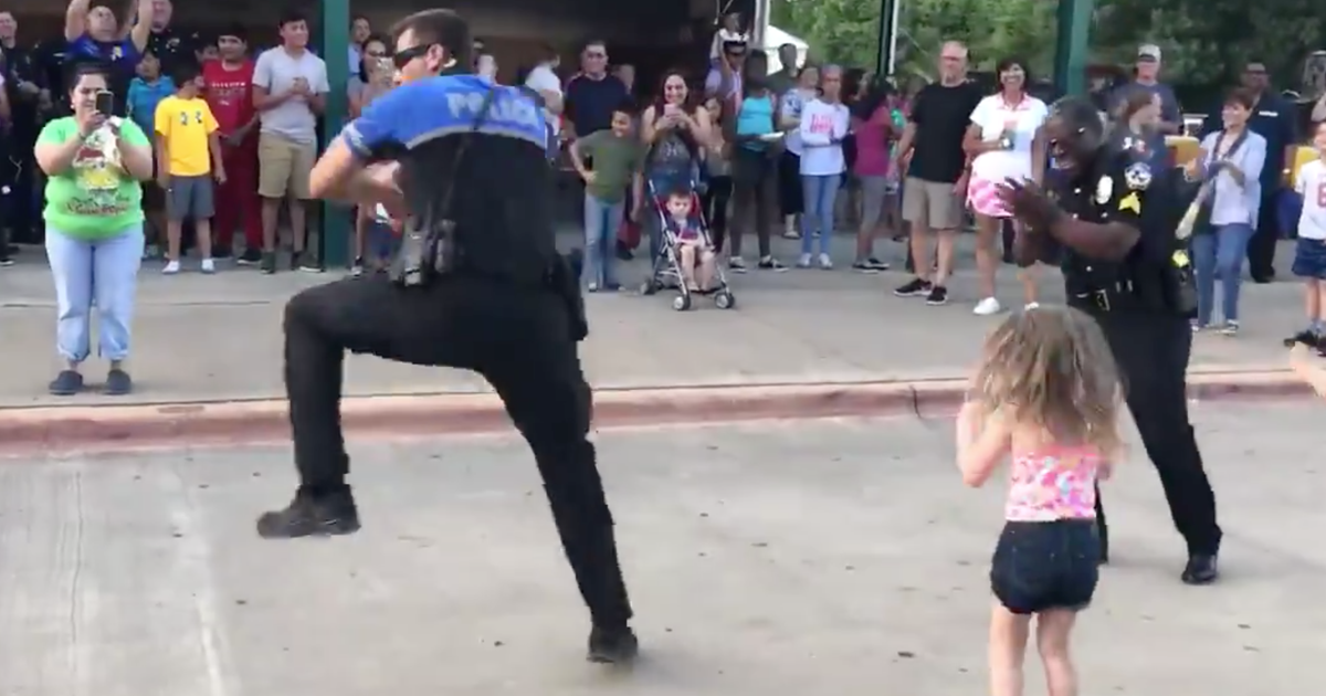 McKinney Police Officer Serves, Protects And Dances With Kids - CBS Texas