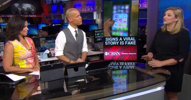 How to spot fake viral stories on social media - CBS News