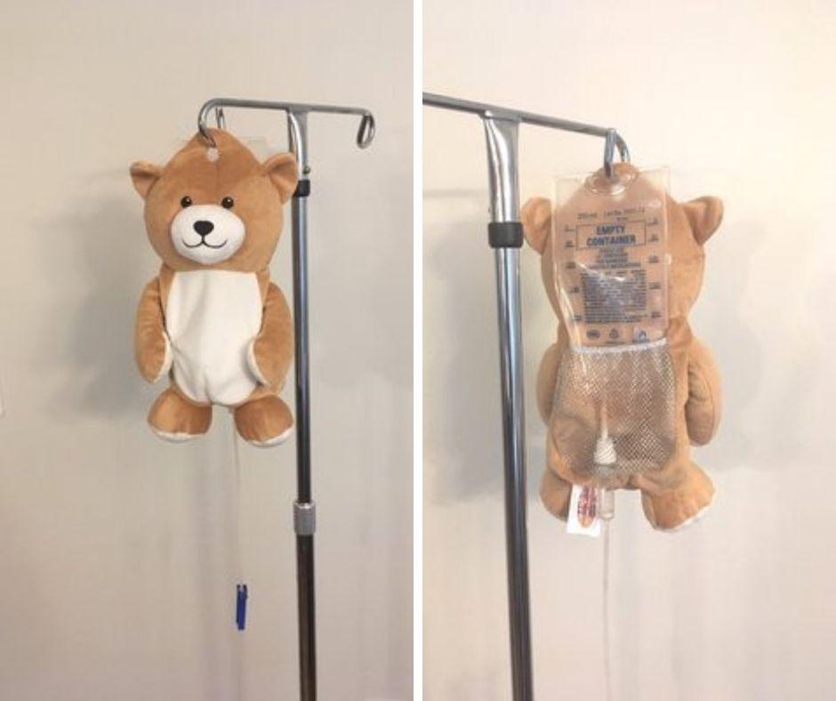 Medi Teddy: Girl who was afraid of IVs invents teddy bear pouches to ...