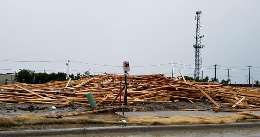 Father's Day Storm Damage In North Texas