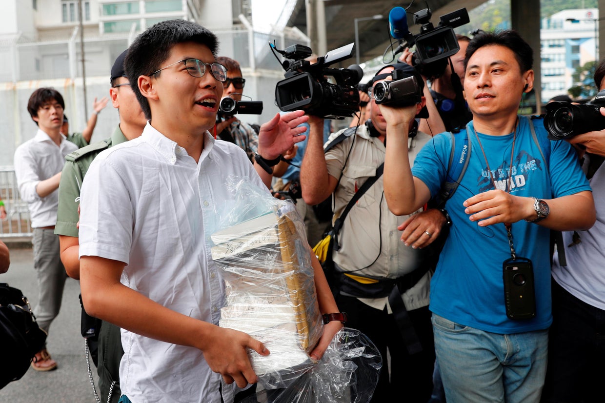 Hong Kong Protests Umbrella Movement Activist Joshua Wong Released