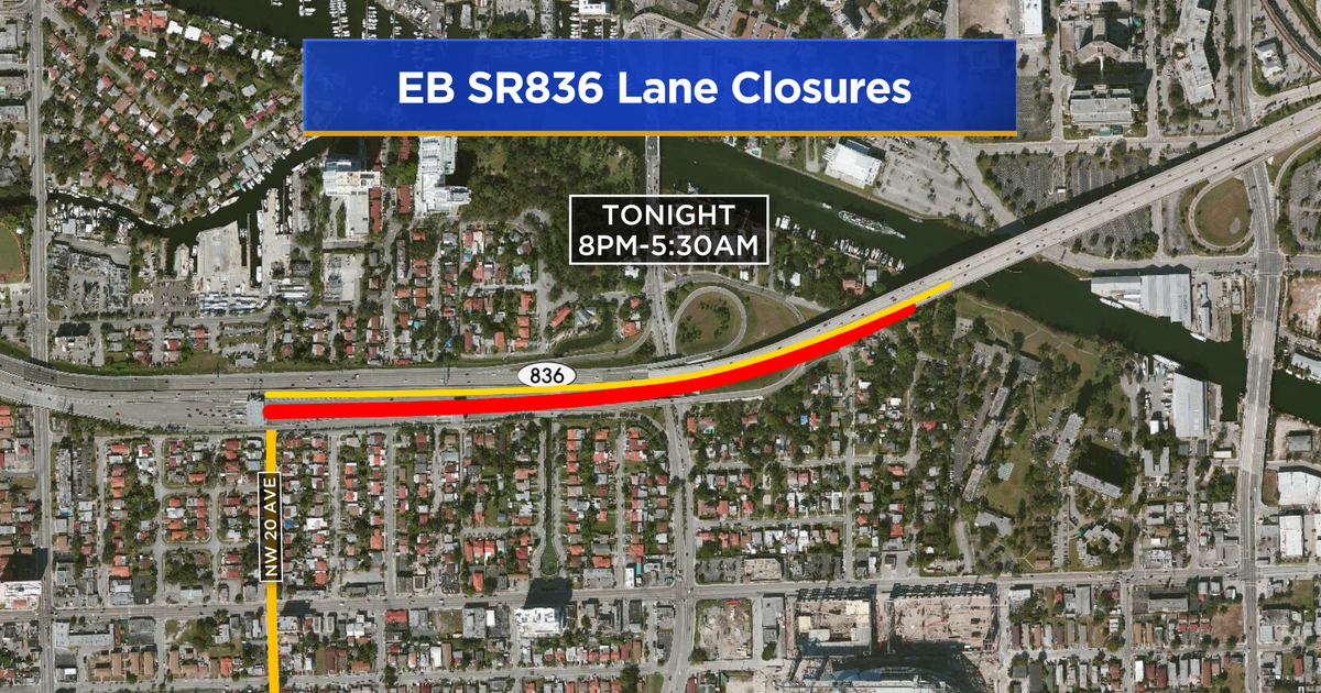 Changing Lanes: Miami Drivers Face Major Traffic Shift On 836 - CBS Miami