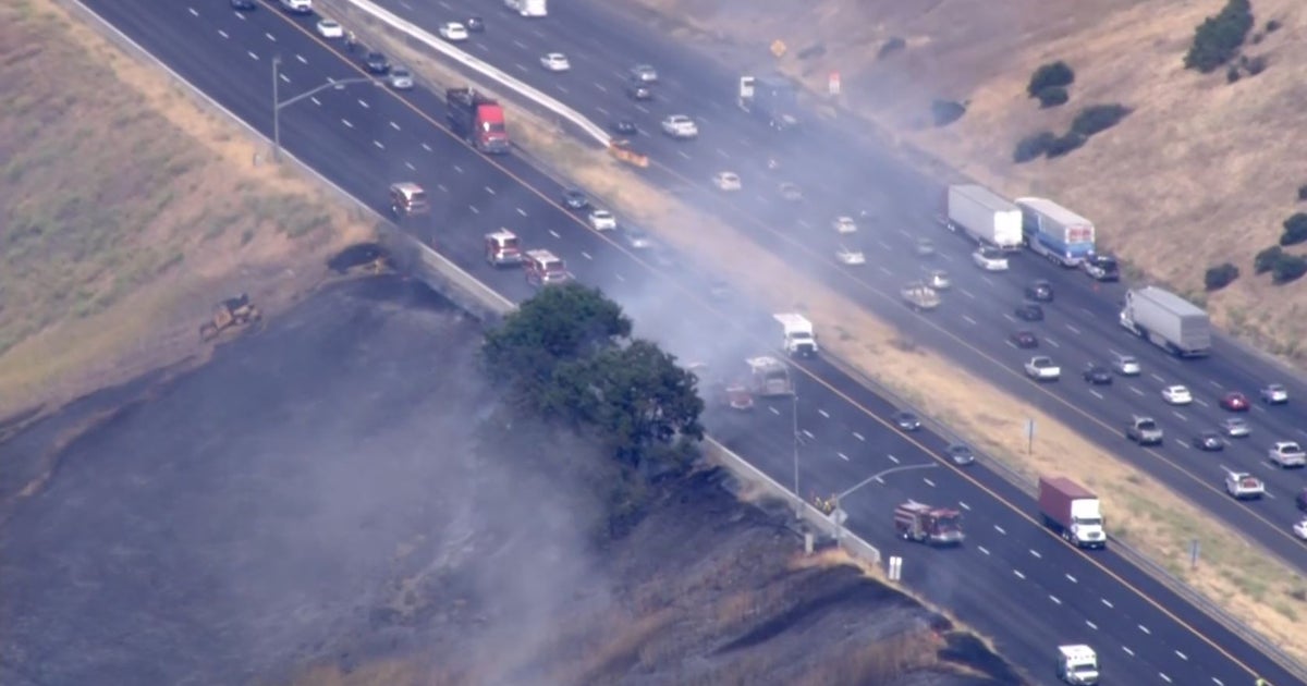 2-Alarm Grass Fire In Livermore Shuts Down Lanes Of I-580 W Near ...