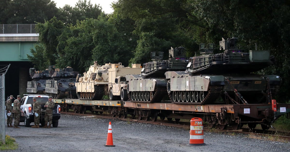 Tanks Arrive In DC Ahead Of July 4 Celebration - CBS Baltimore