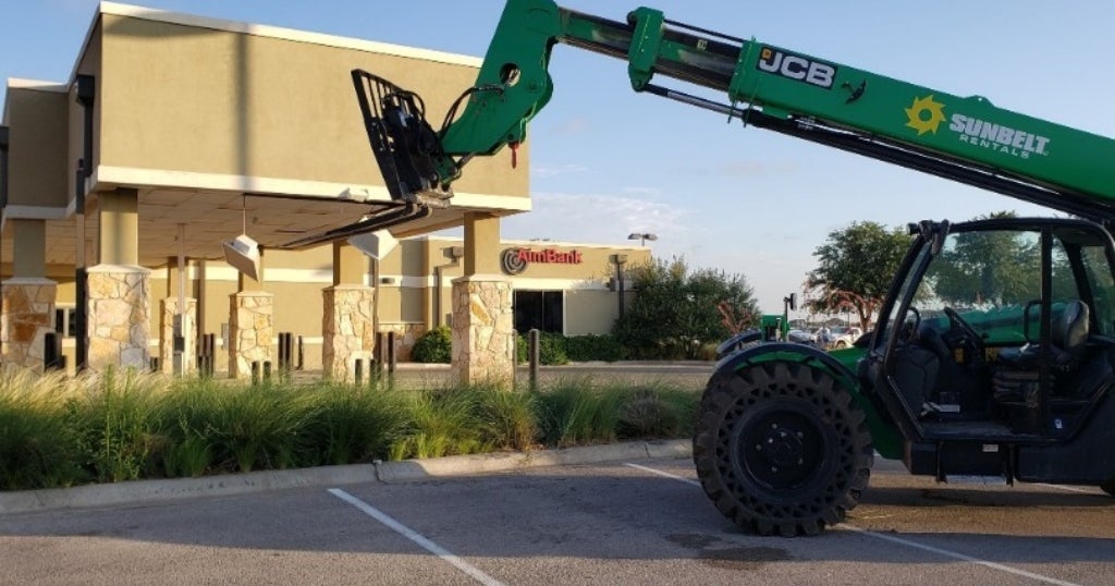 Thieves Use Stolen Forklift To Snatch ATM From Bank - CBS San Francisco