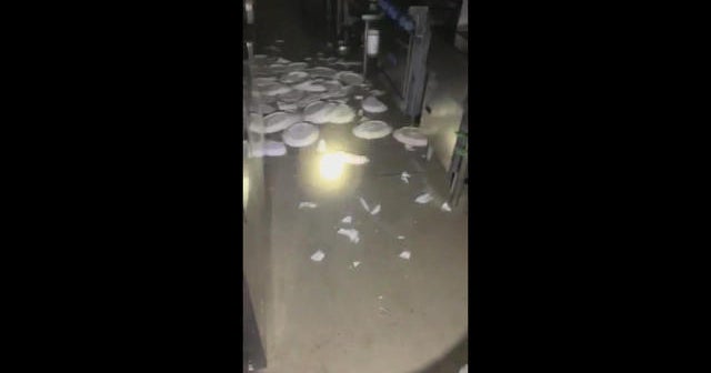 Video shows Southern California earthquake impact in restaurant - CBS News