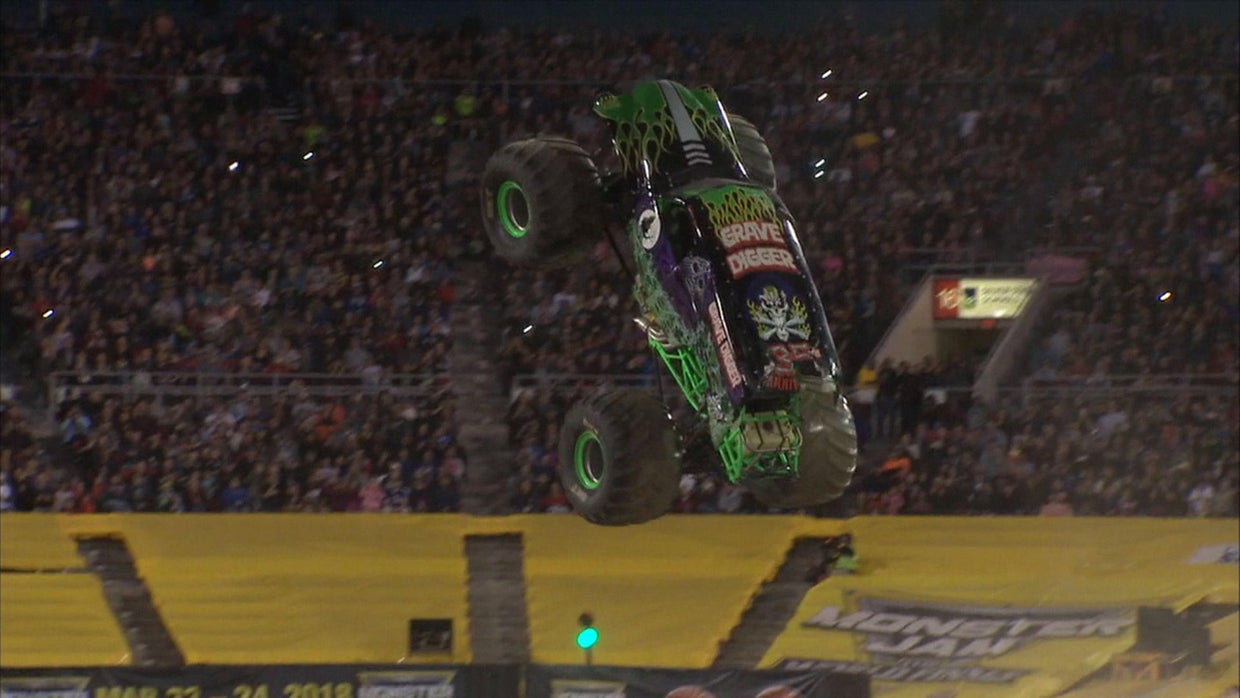 Learning how to drive a monster truck - CBS News