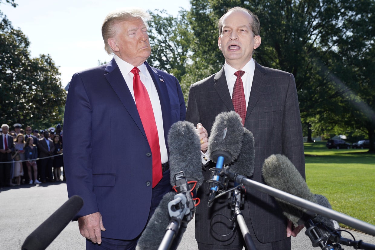 Acosta resigns: Alexander Acosta, U.S. Labor Secretary, resigned today ...