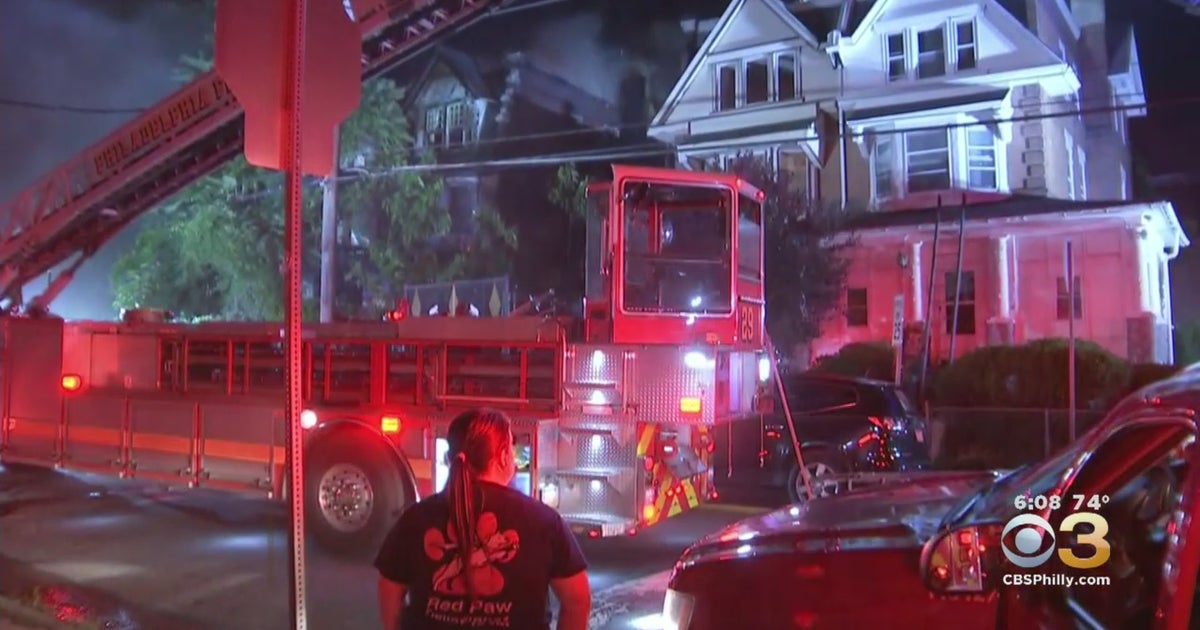 Fire Officials Investigating Cause Of Rowhome Fire In Logan - CBS ...
