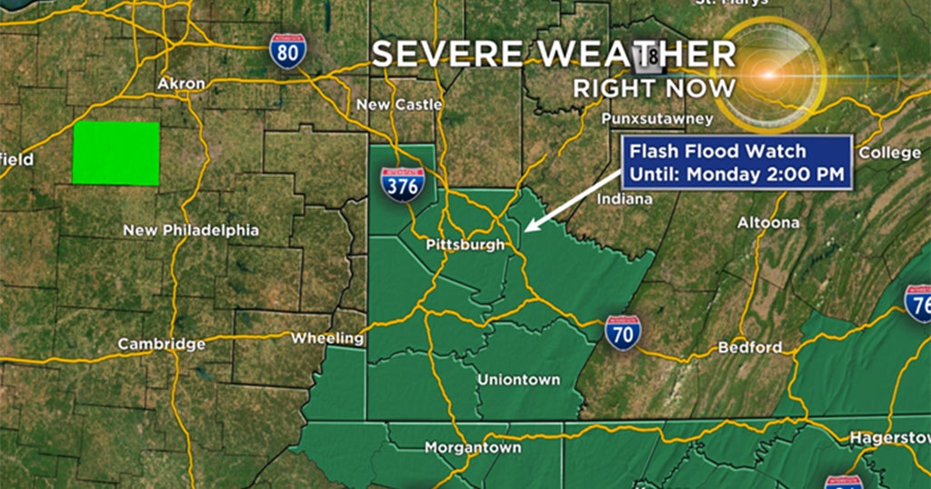 Pittsburgh Weather: Cooler Temperatures Moving In, But Flash Flood ...