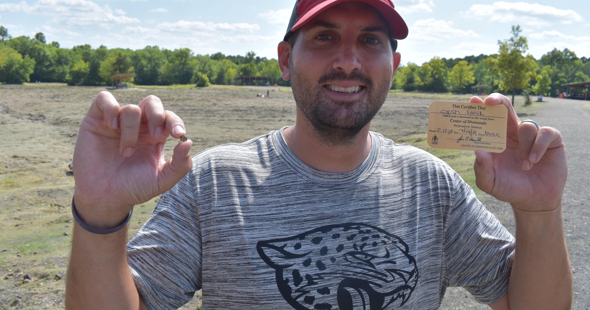 Carat diamond: Found by Nebraska man at Arkansas state park - CBS News