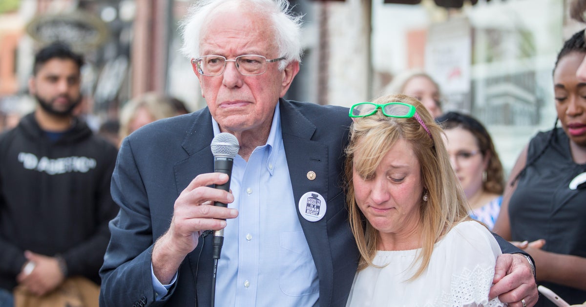 Bernie Sanders goes to Canada to make a point about drug prices - CBS News