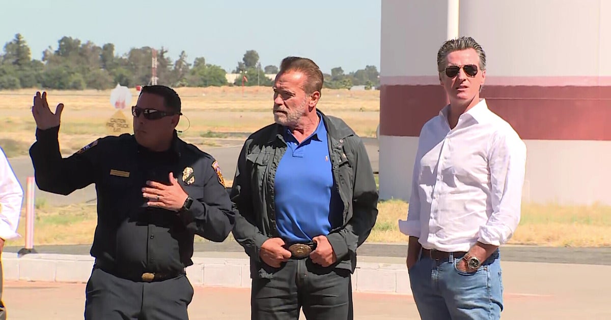 Gov. Gavin Newsom, Arnold Schwarzenegger Tour New Cal Fire Tech At ...