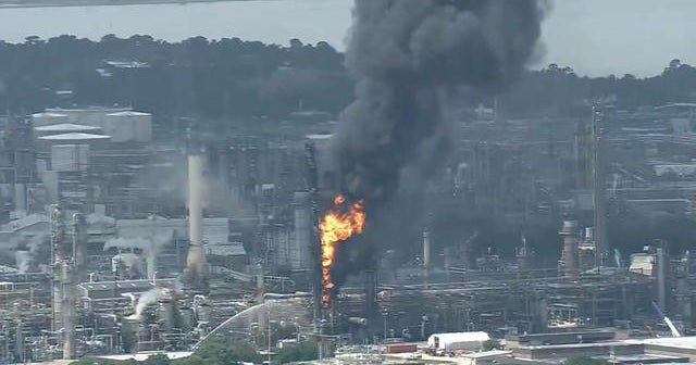 ExxonMobil contractor burned in refinery fire files lawsuit - CBS News