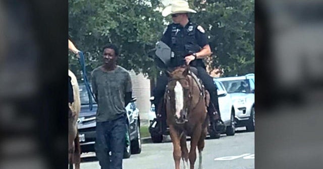 Donald Neely, Black man led by rope by White cops on horseback, suing ...