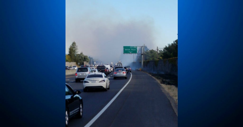 Fire In Windsor Temporarily Closes Highway 101 In Both Directions - CBS ...