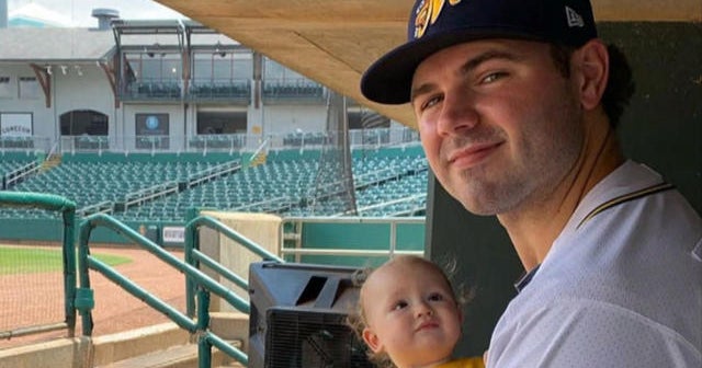 Baseball player Blake Bivens pays tribute to murdered family - CBS News