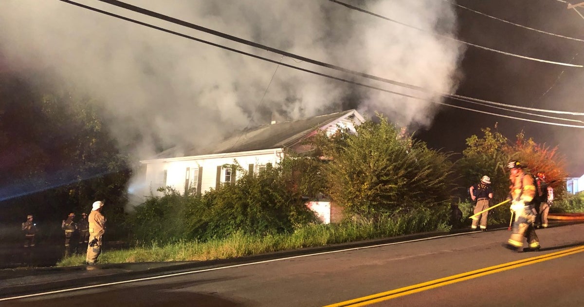 Smoke, Flames Pour From Roof Of Penn Hills Home, 1 Firefighter Hurt - CBS Pittsburgh