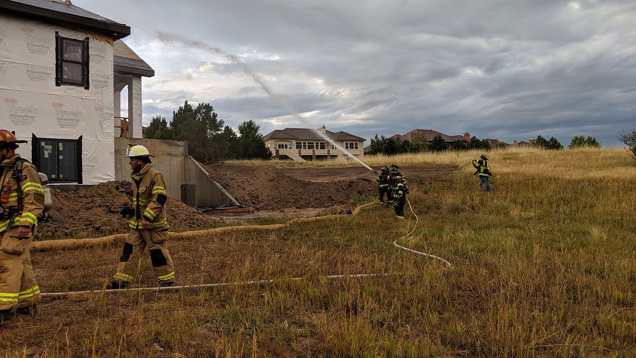 Lightning Strike Ignites House Fire In Franktown - CBS Colorado