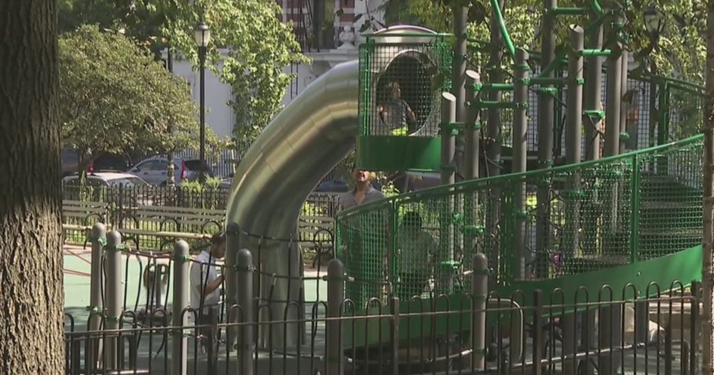 Newly Renovated Playground Now Open In Morningside Park - CBS New York