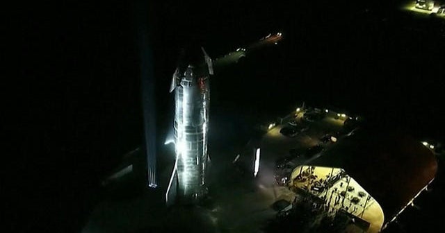Elon Musk unveils new stainless-steel "Starship" prototype - CBS News