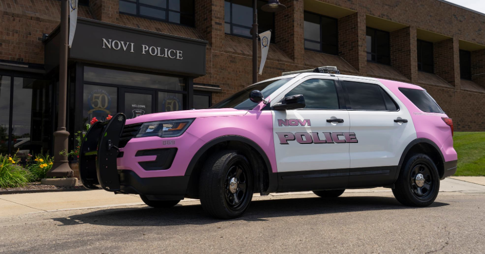 Novi Police Paint Vehicle Pink, Raises Funds In Support Of Breast ...