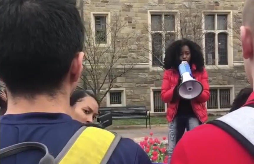 Georgetown University students protest inaction on slavery reparations ...
