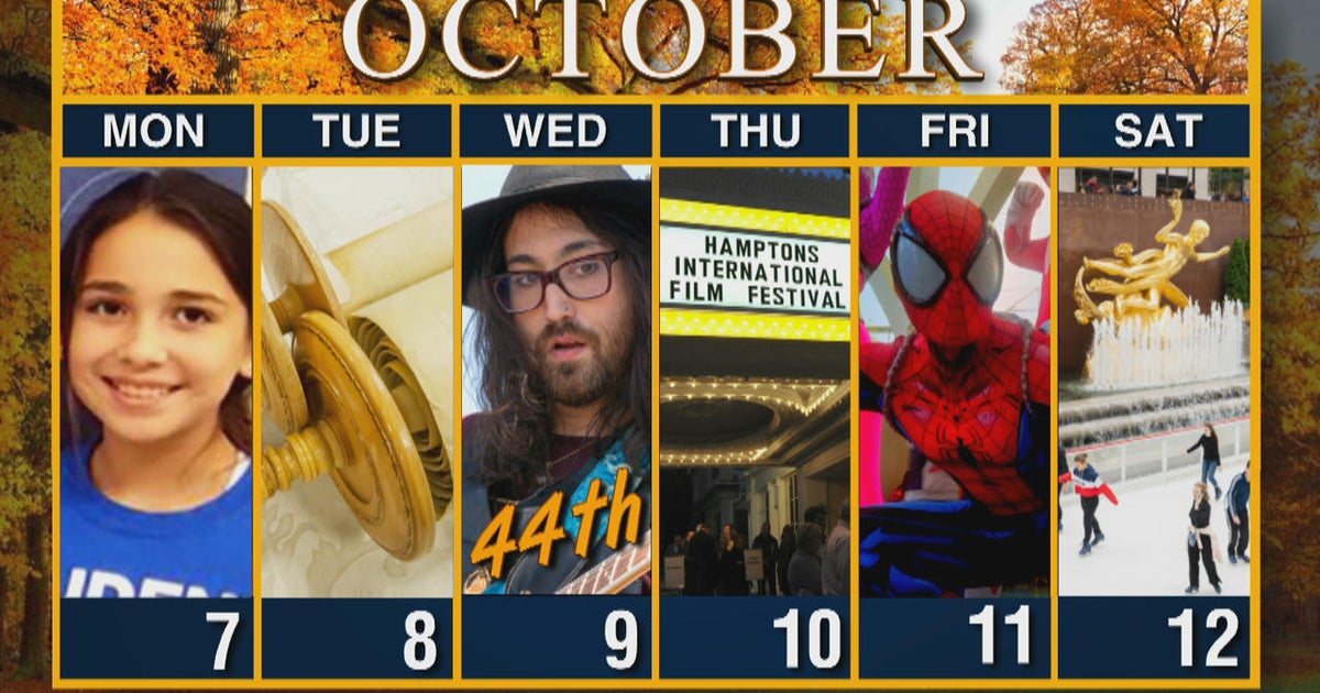 Calendar: Week of October 7 - CBS News
