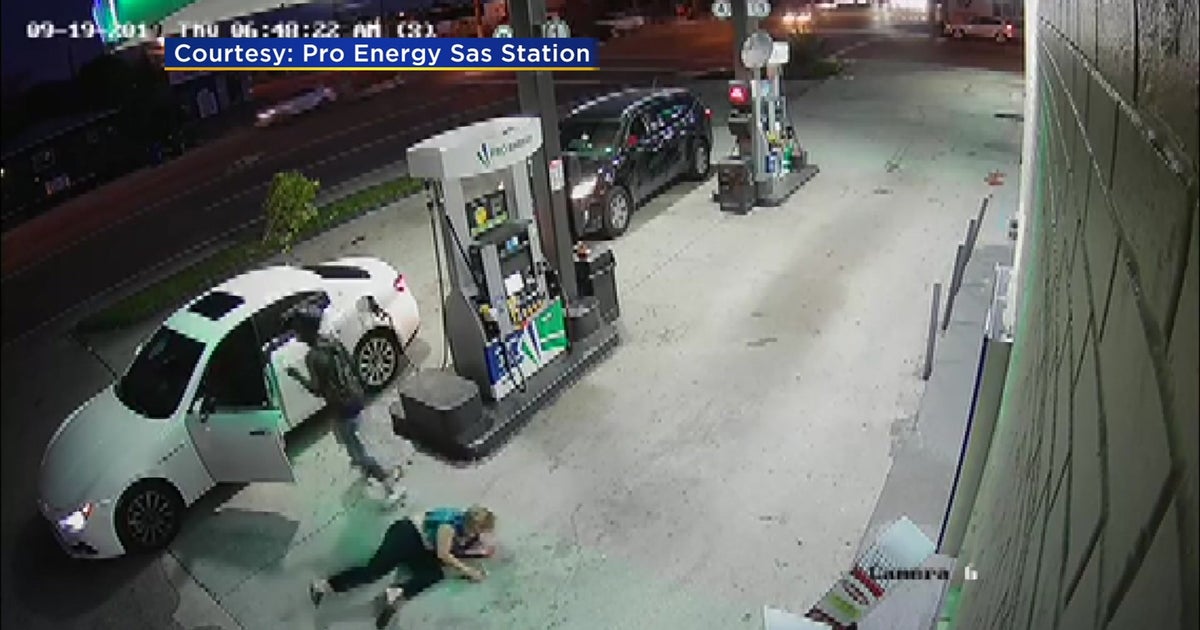 Suspect Sought In Miami Gas Station Carjacking - CBS Miami