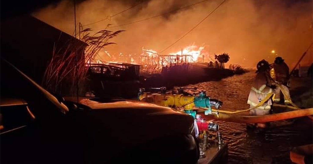 Wind-Fueled Fire Destroys Multiple Homes Overnight On Fire Island - CBS ...