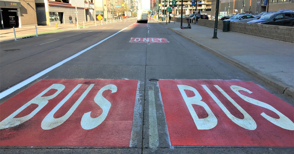 Designated Bus Lane Coming To 17th Street - CBS Colorado